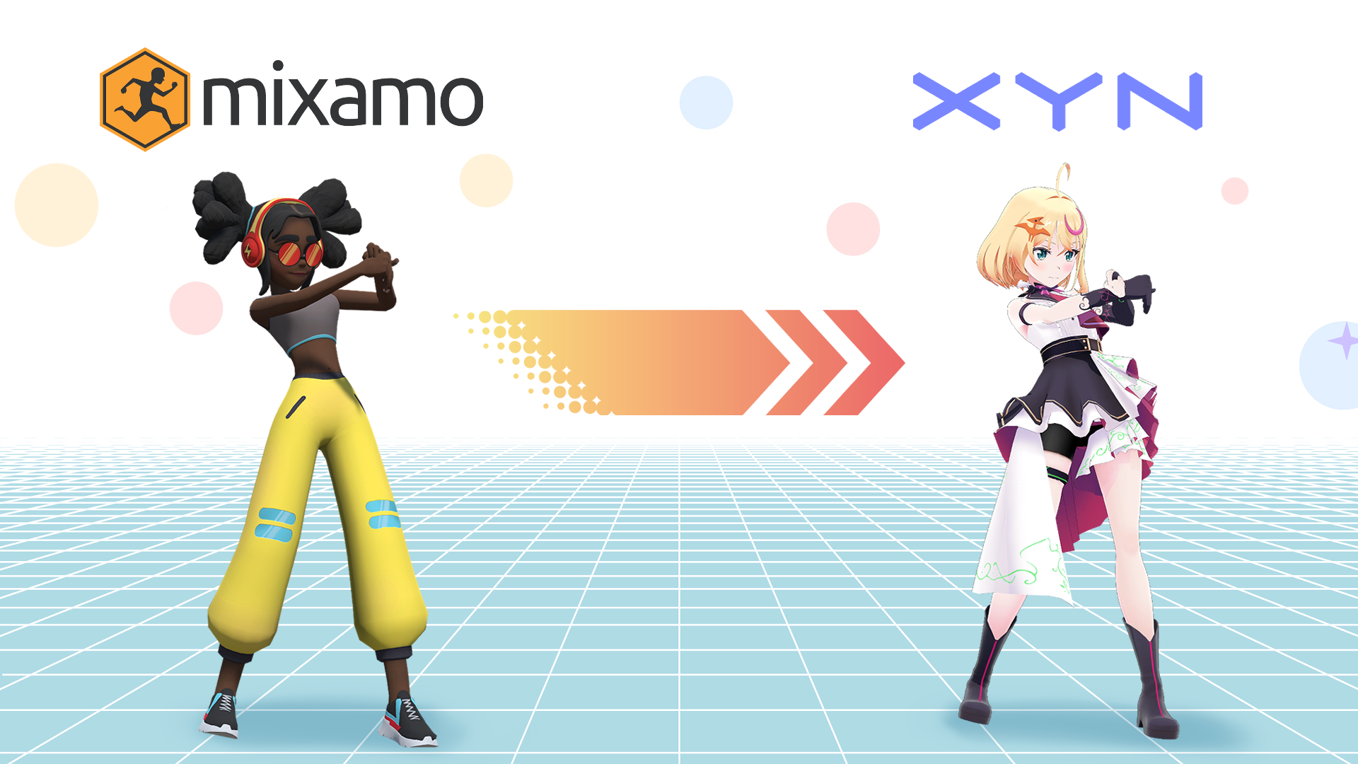 MixamoモーションデータがXYN Motion Studioでインポート可能になりました｜ニュース｜XYN Web Portal Site
